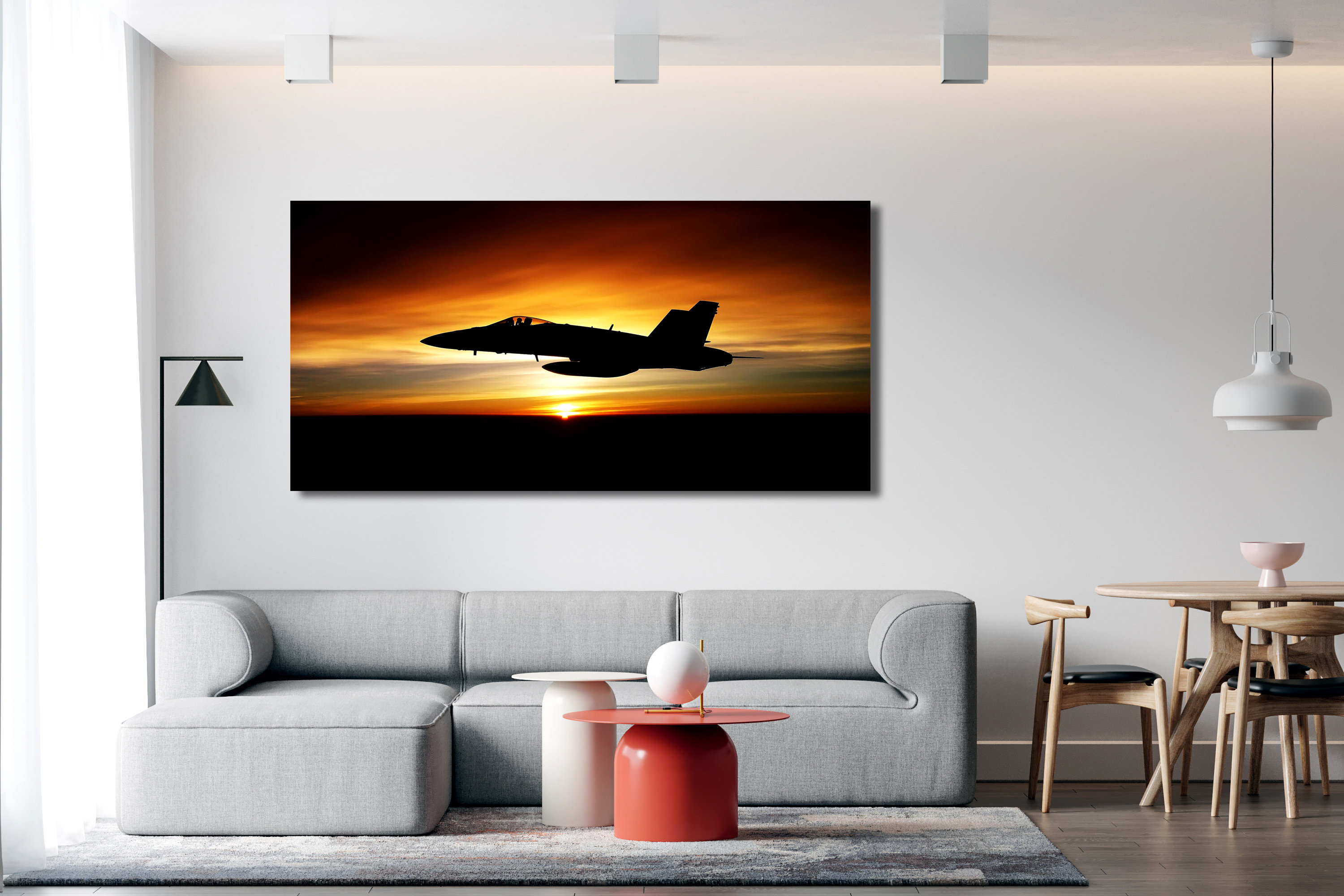 Aircraft Golden Hour Canvas Aviation Canvas Aircraft Wall - Etsy