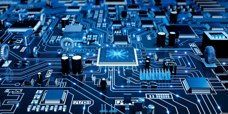 Circuit Board Wall Art Huge Canvas Art Scientific Canvas - Etsy