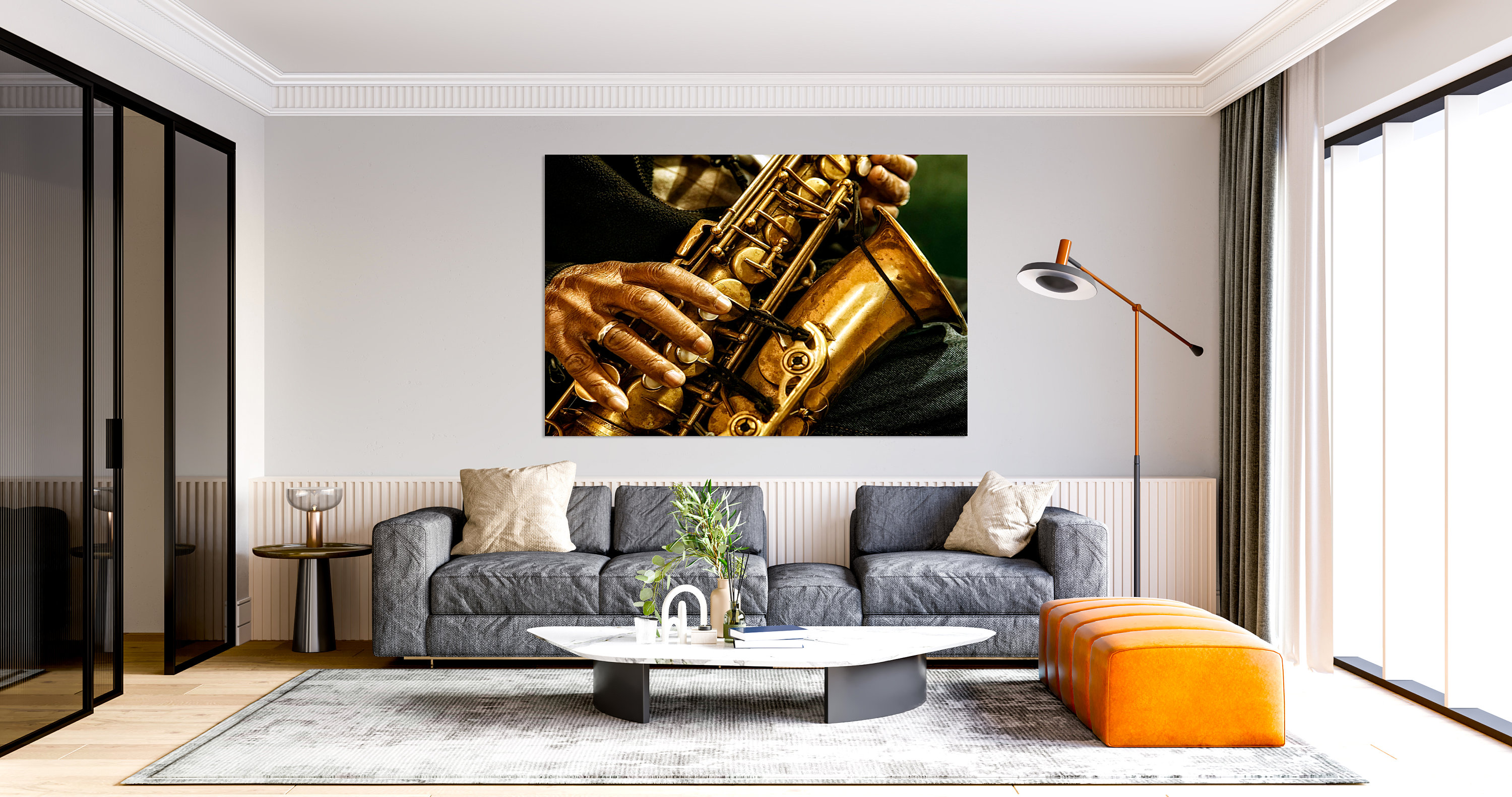 Jazz Wall Decor, Jazz Music Canvas Art, Saxophone Canvas Wall Art ...