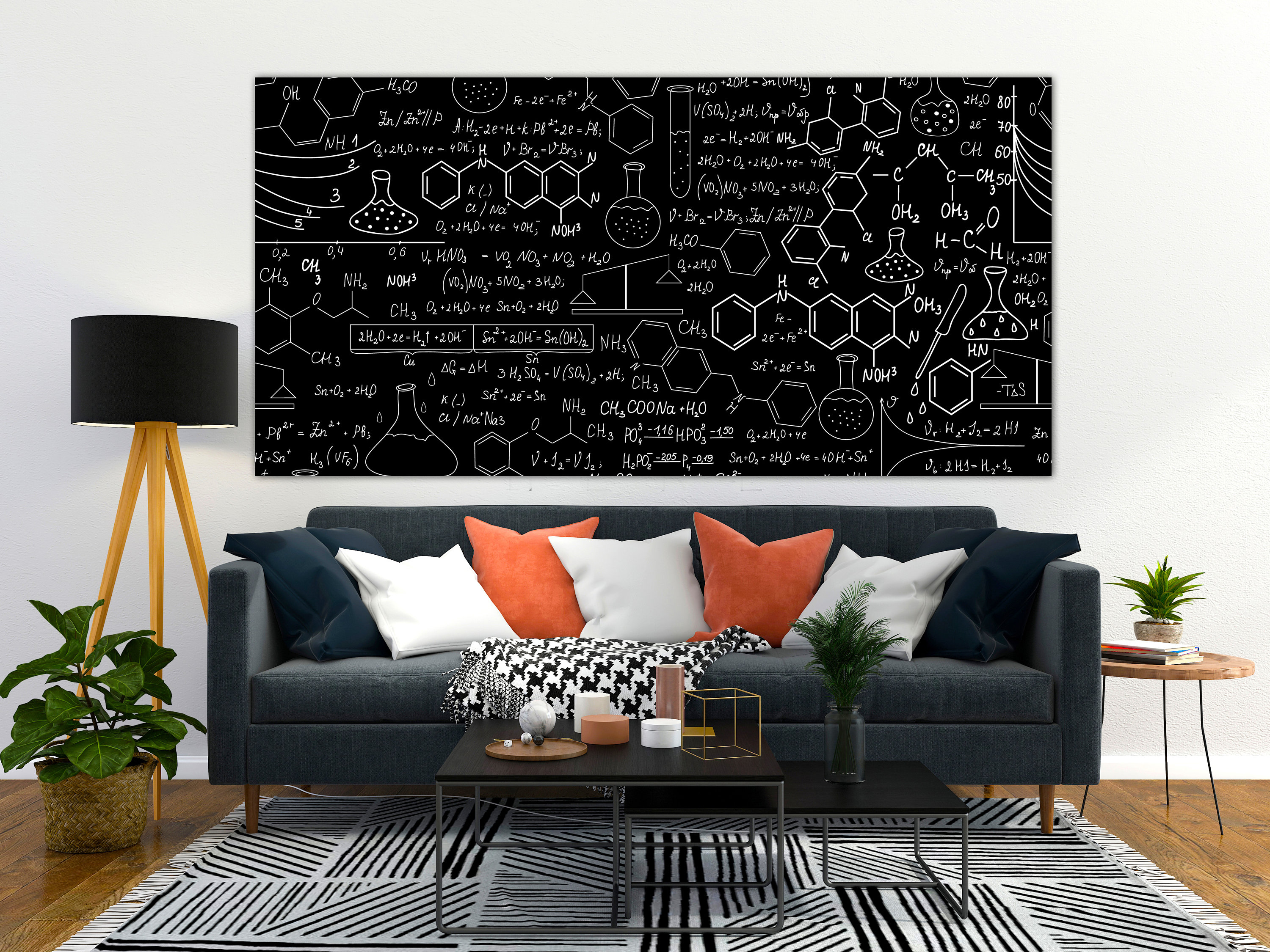 Chemistry Wall Decor Huge Canvas Art Organic Chemistry - Etsy