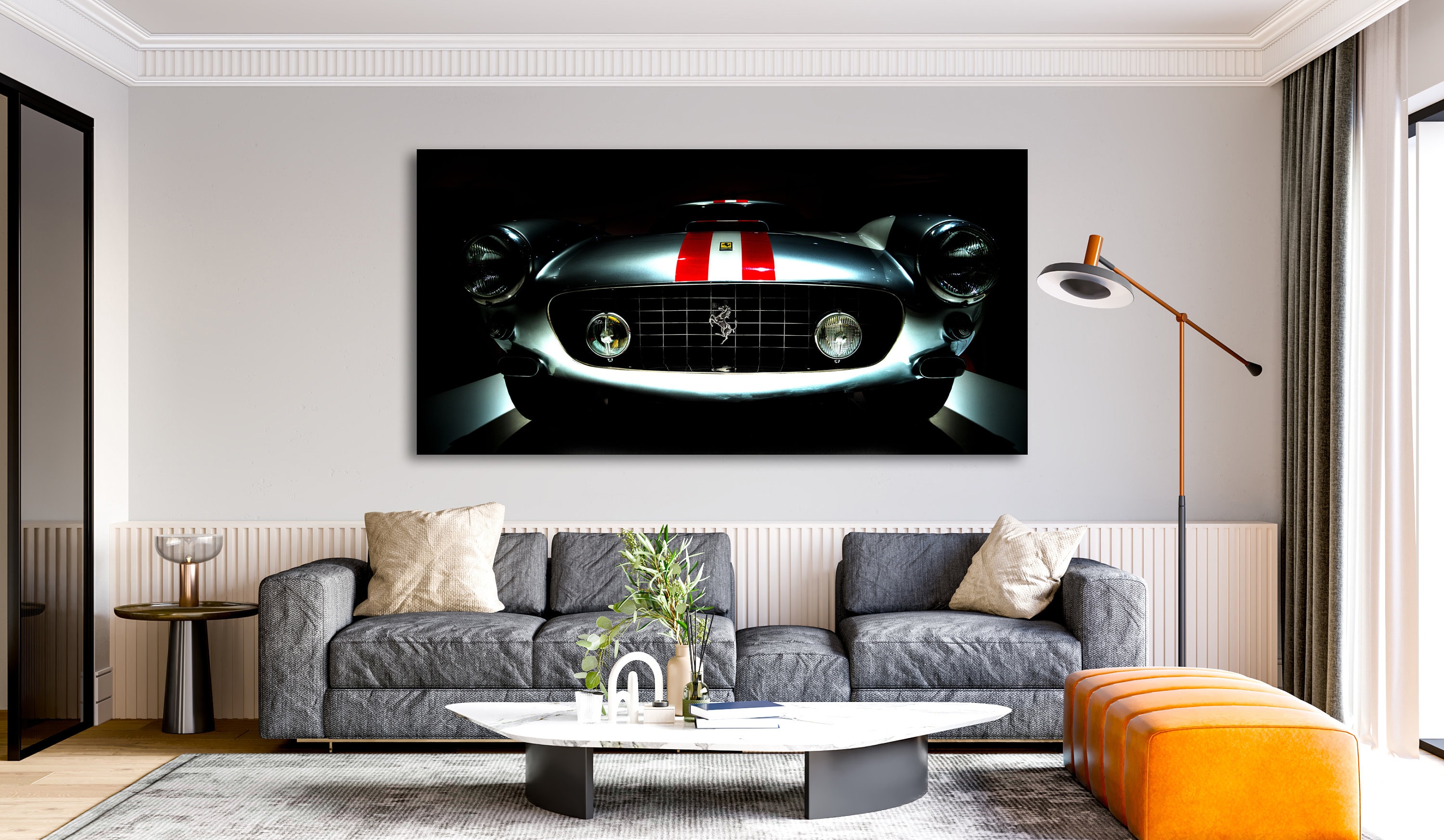 Vintage Car Wall Decor Huge Canvas Art Garage Wall Art - Etsy
