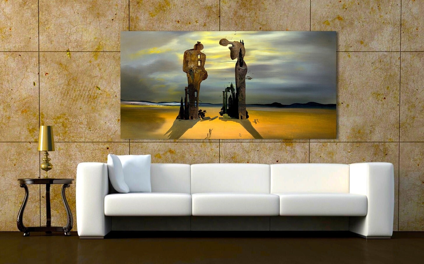 Salvador Dali Painting Wall Decor, Archeological Reminiscence of Millet ...