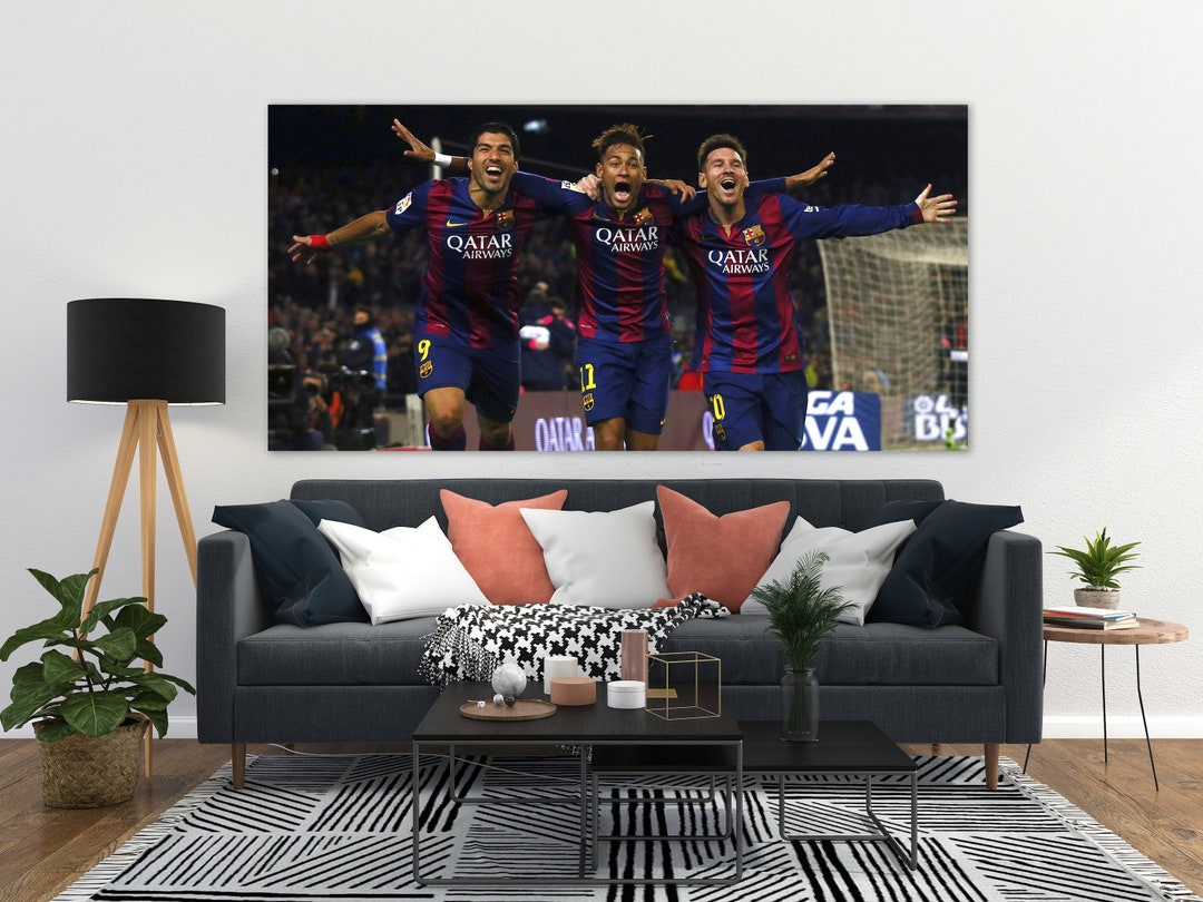 FCB Canvas, Football Wall Art, Barcelona Canvas, Football Team Wall Art ...