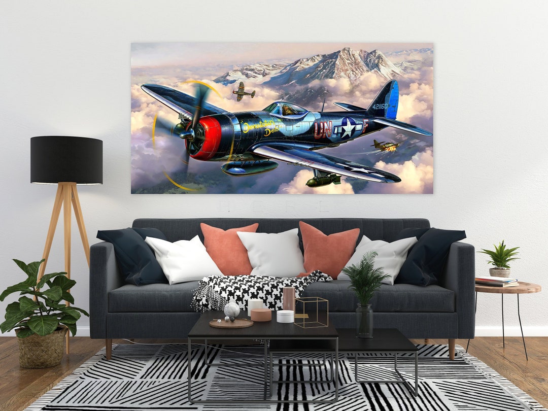 Plane Canvas, Aviation Canvas, Airplane Wall Art, Strike Fighter Canvas ...