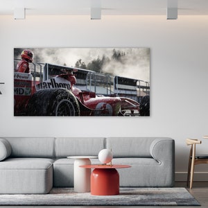 Formula One Wall Decor, Colorful Huge Canvas Art, F1 Wall Art, Formula ...