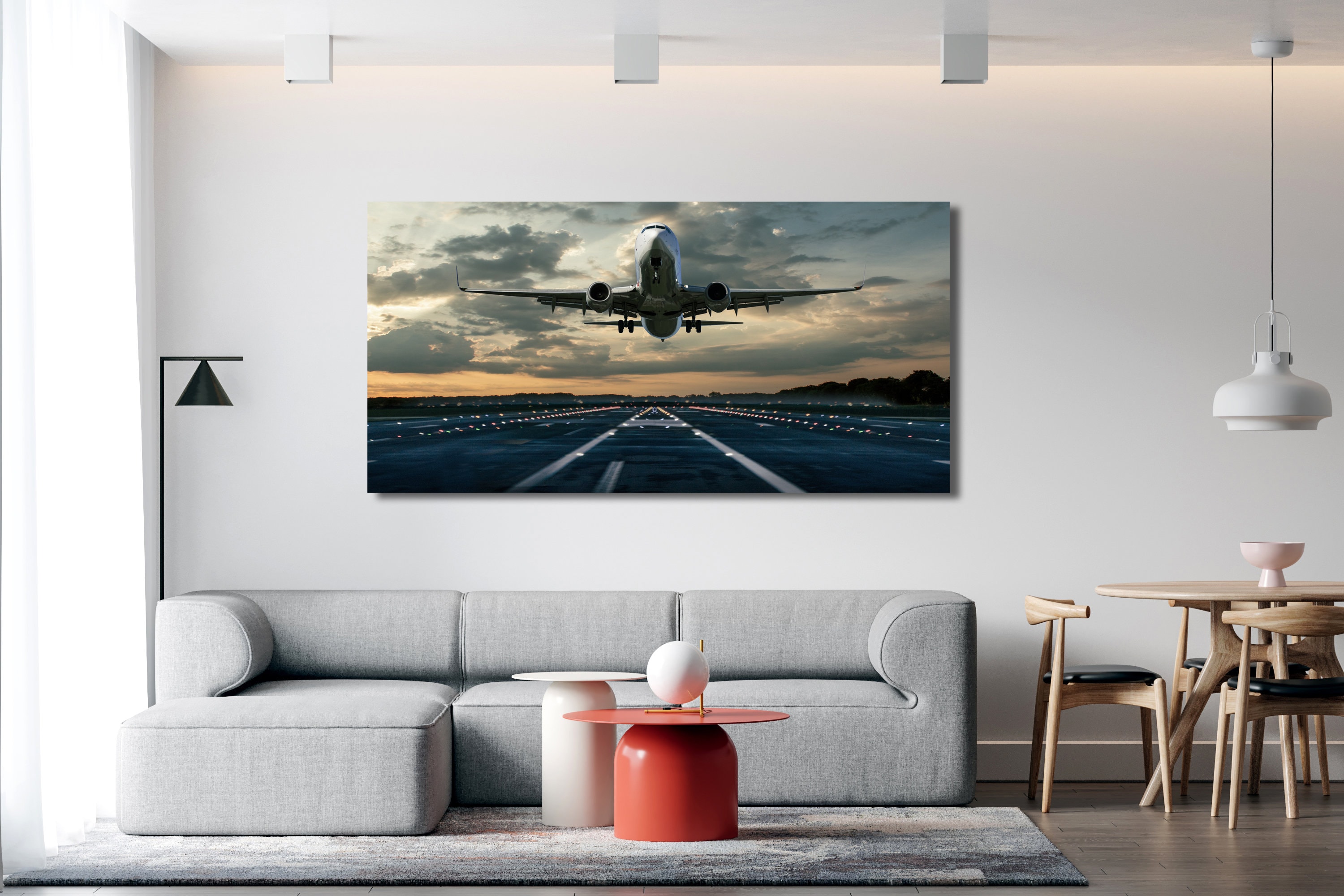 Taking off Canvas, Aviation Canvas, Airplane Wall Art, Take off Canvas ...