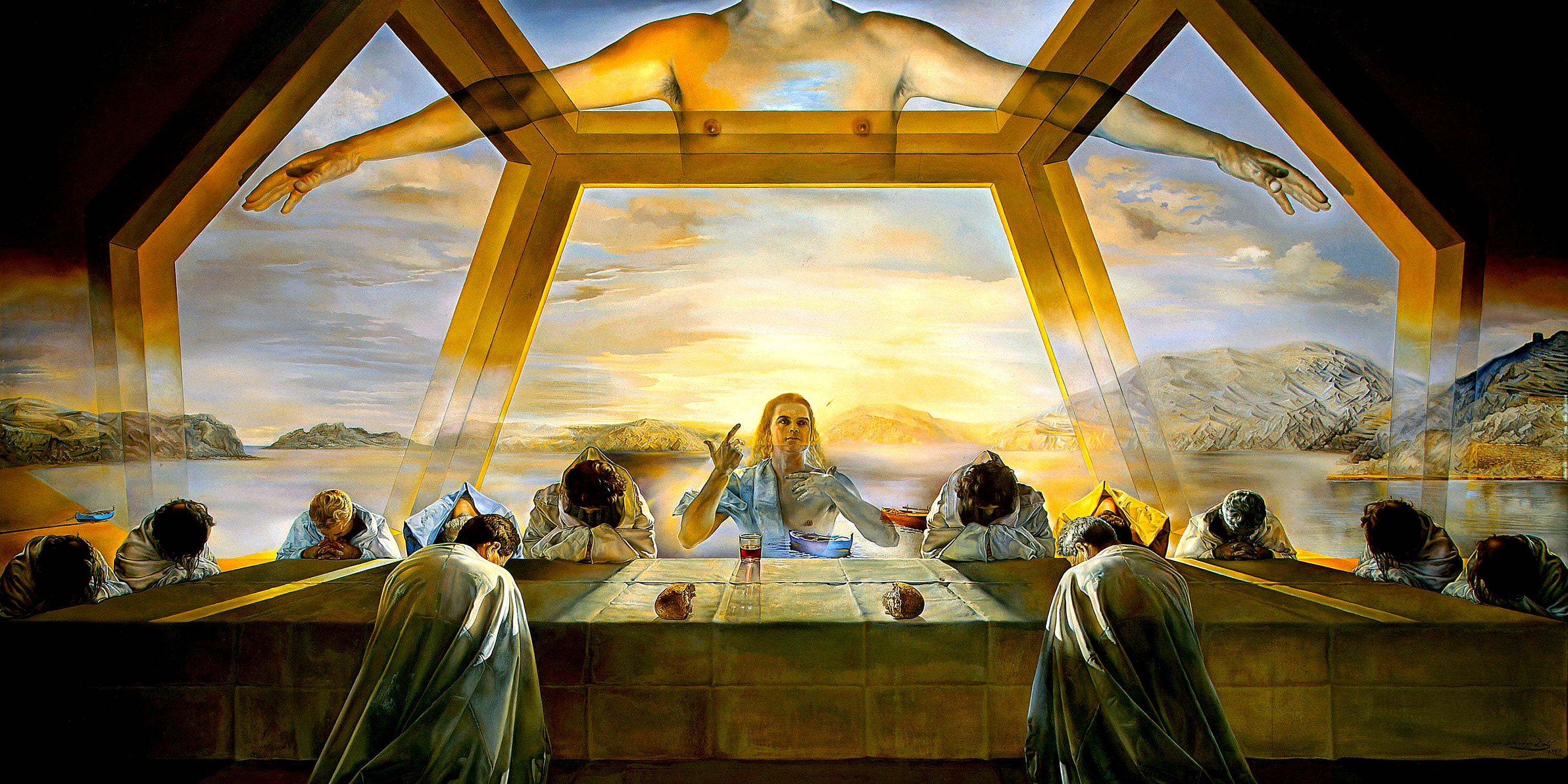 Salvador Dali Painting Wall Decor, the Sacrament of the Last Supper ...