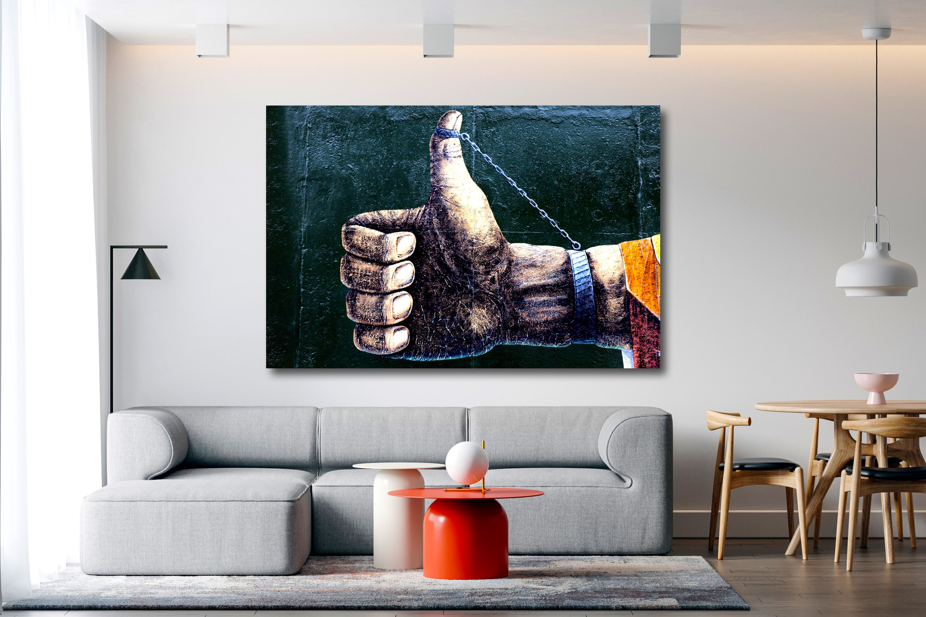 Berlin Wall Graffiti Wall Decor, East Side Gallery on Canvas, Street ...