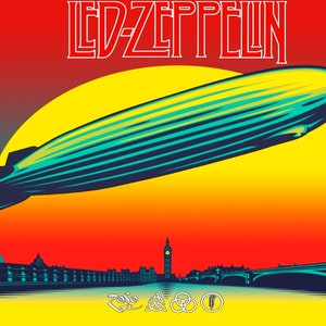 Led Zeppelin Wall Decor, Huge Canvas Art, Iconic Rock Music Canvas Wall ...
