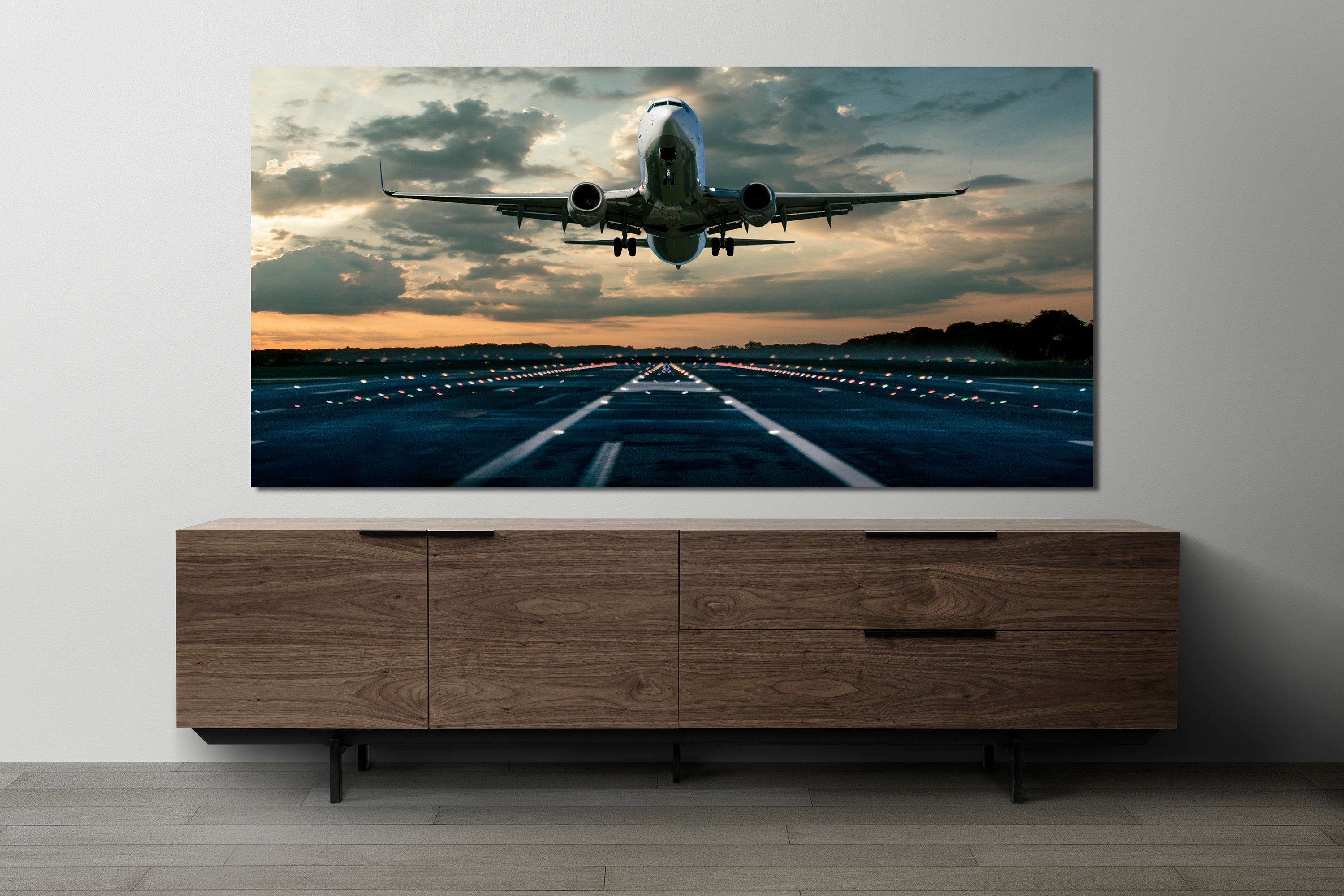 Taking off Canvas, Aviation Canvas, Airplane Wall Art, Take off Canvas ...