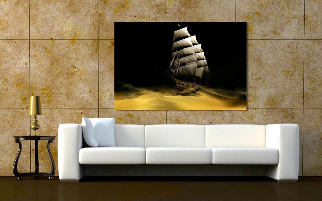 Galleon Ship Canvas Wall Art, Clipper Ship Canvas, Large Canvas Print ...