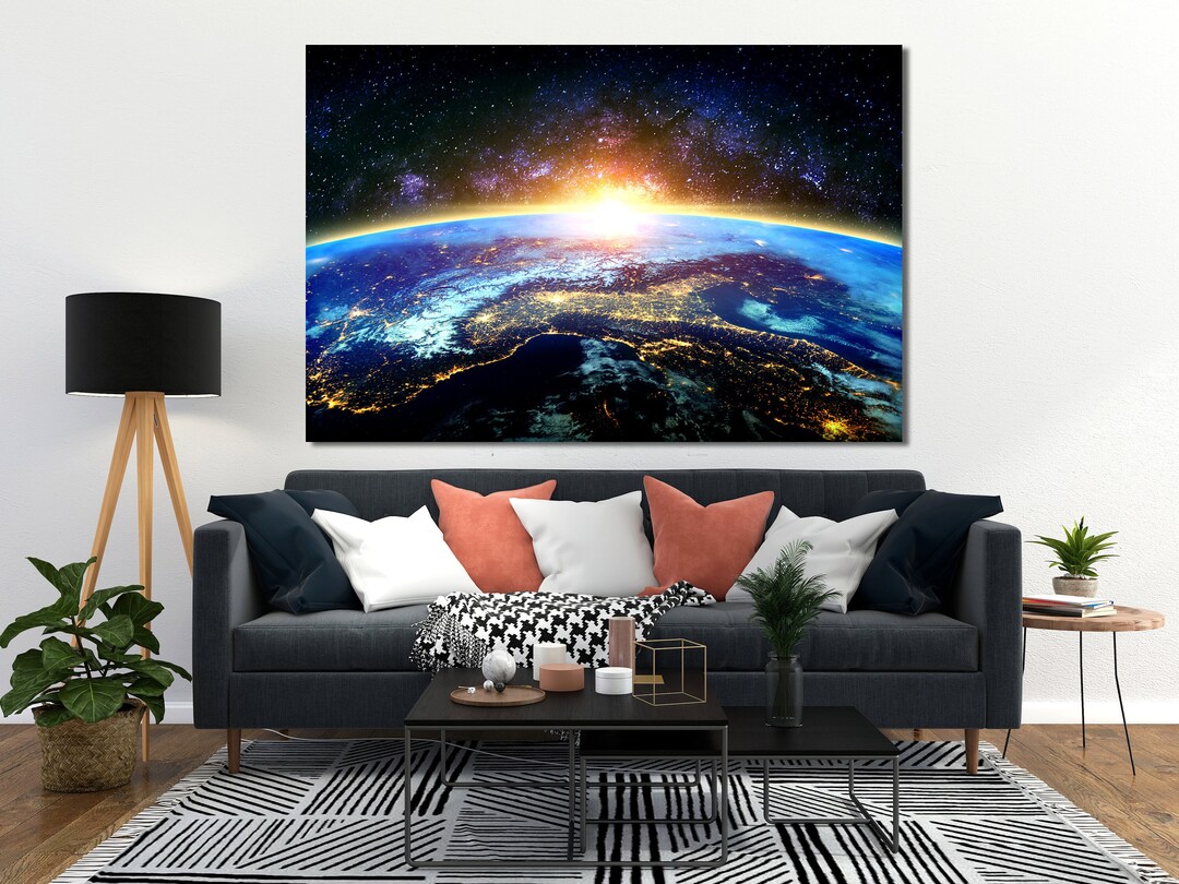 Space Canvas Art, Huge Canvas Art, Space Wall Art, Galaxy Image From ...