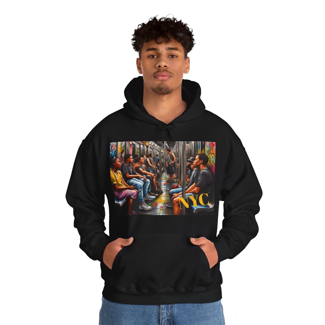 NYC Classic Subway Hoodie Gift for Her Him Bestie Dad Mom Teen Birthday ...