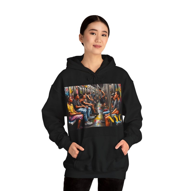 NYC Classic Subway Hoodie Gift for Her Him Bestie Dad Mom Teen Birthday ...