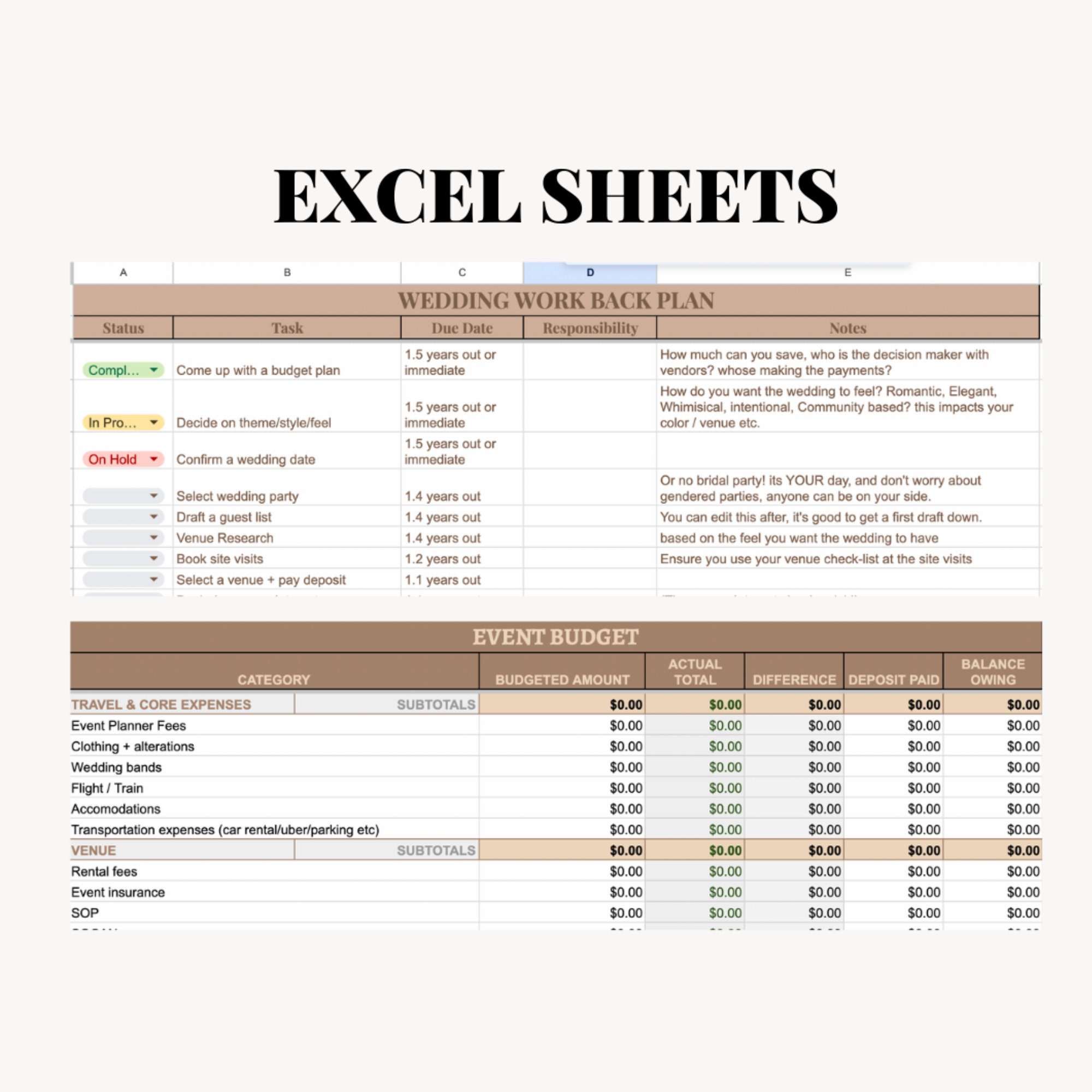 Professional Event Planning Templates - Etsy