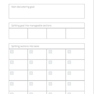 De-cluttering and Cleaning Planner {digital Download} - Etsy