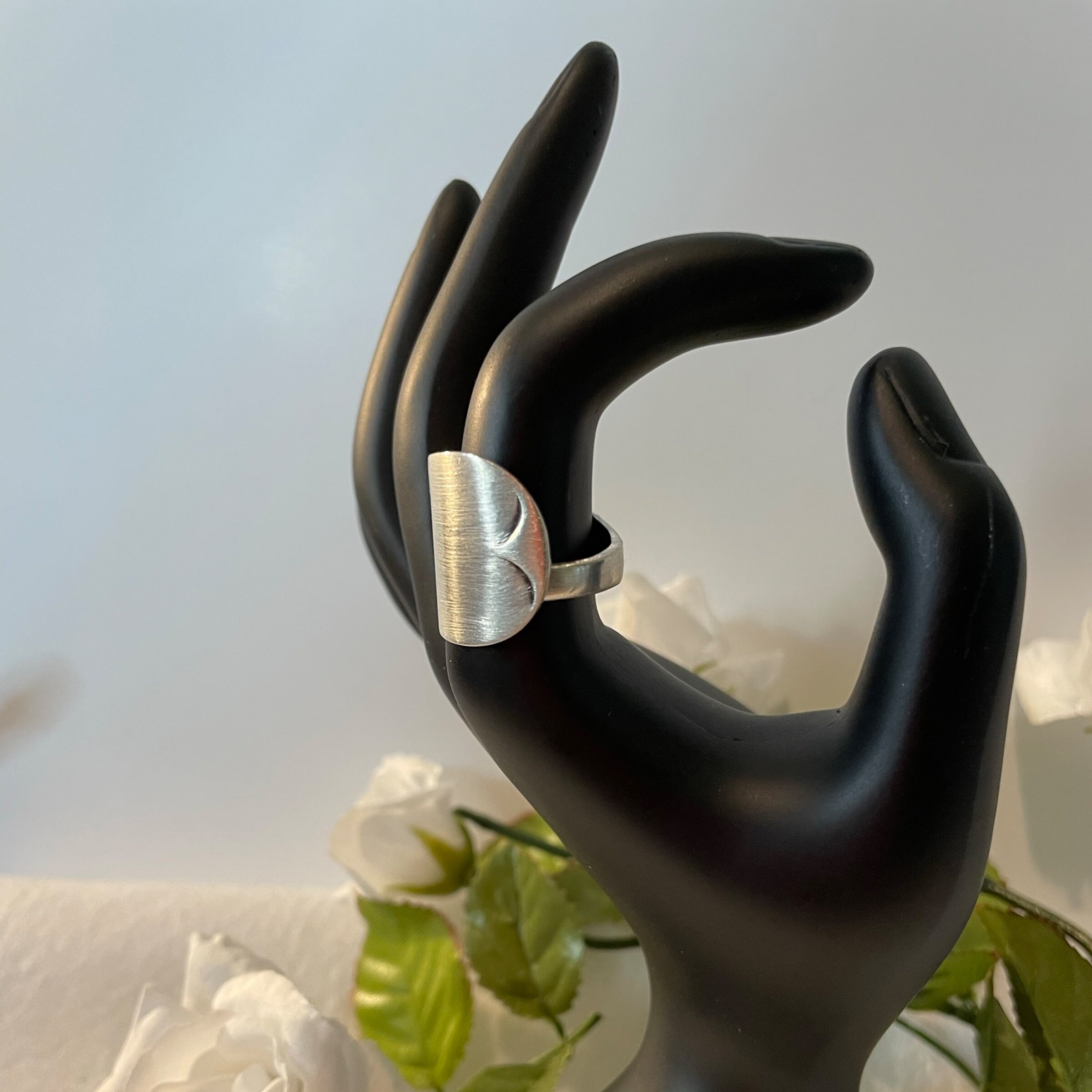 Sterling Silver Demitasse Saddle Wrap Spoon Ring - Etsy