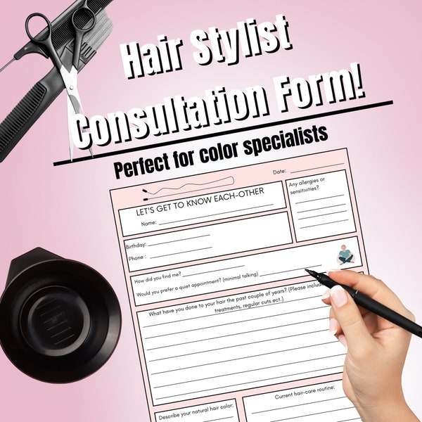 New Client Form Hair Stylist - Etsy