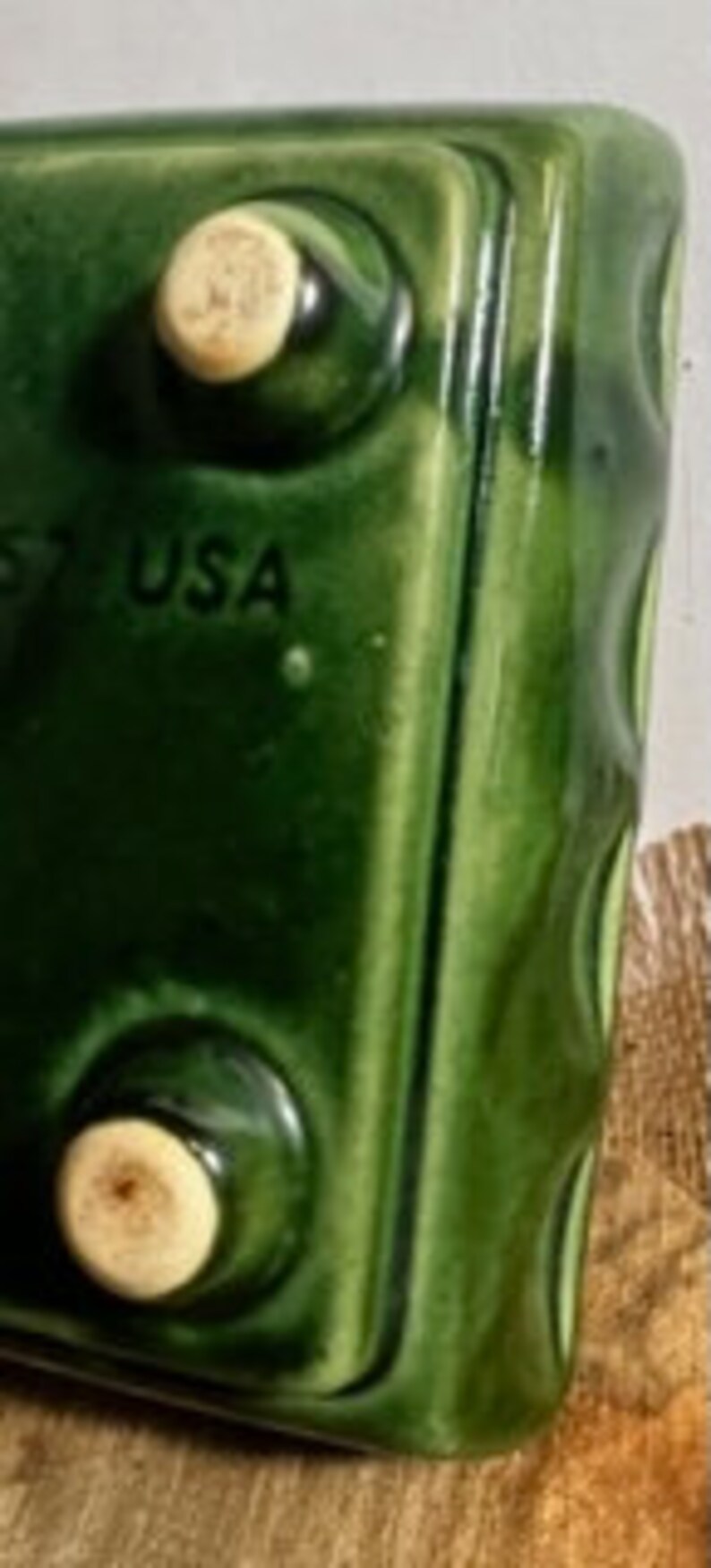 Planter; "cookson Pottery CP 557 Usa" Green - Etsy