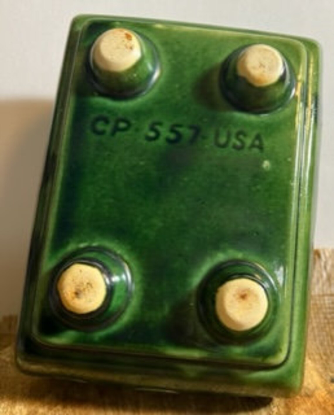 Planter; "cookson Pottery CP 557 Usa" Green - Etsy