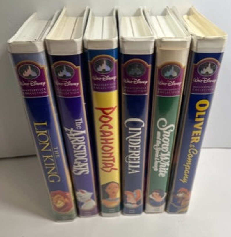 VHS Tapes; Six Total - Truly Vintage - Like Brand New - Walt Disney's ...