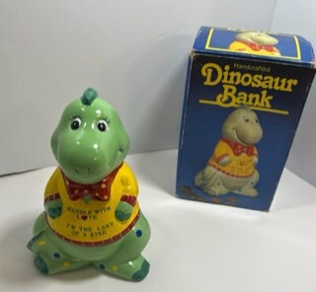Bank; Dinosaur Bank From the 1980's - Etsy