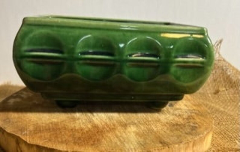 Planter; "cookson Pottery CP 557 Usa" Green - Etsy