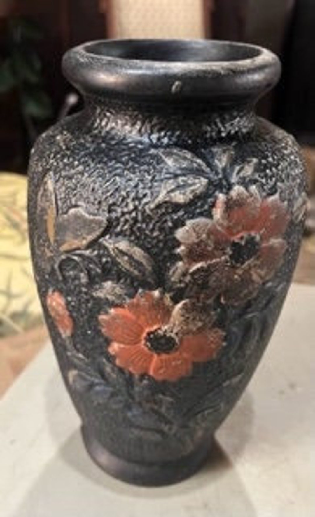 Vase; Black Nippon Pottery - Etsy