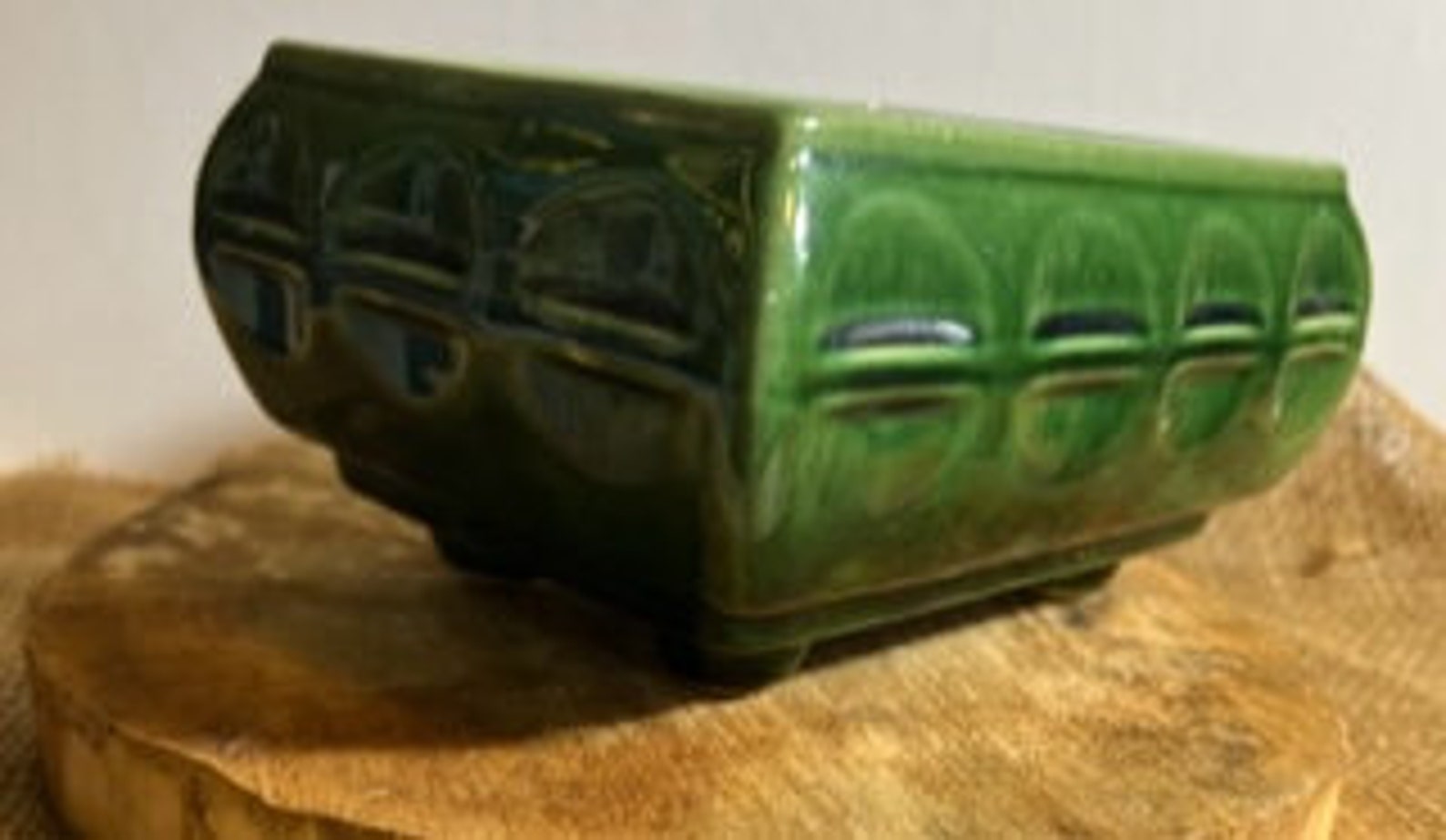 Planter; "cookson Pottery CP 557 Usa" Green - Etsy