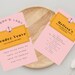 Last Rendez Veuve Bachelorette Invitation and Itinerary and Bottle ...