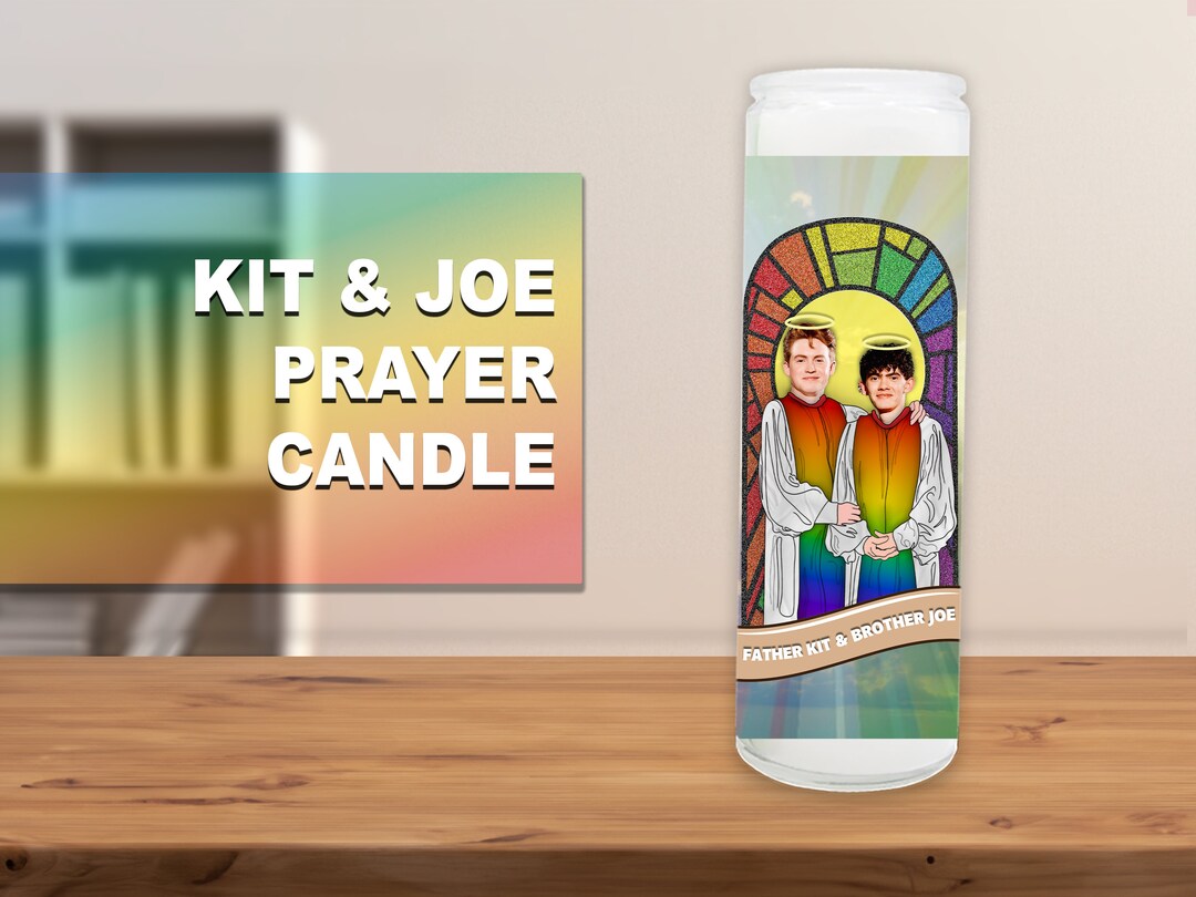 Father Kit and Brother Joe Prayer Candle - Etsy
