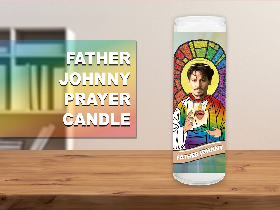 Father Johnny Prayer Candle - Etsy