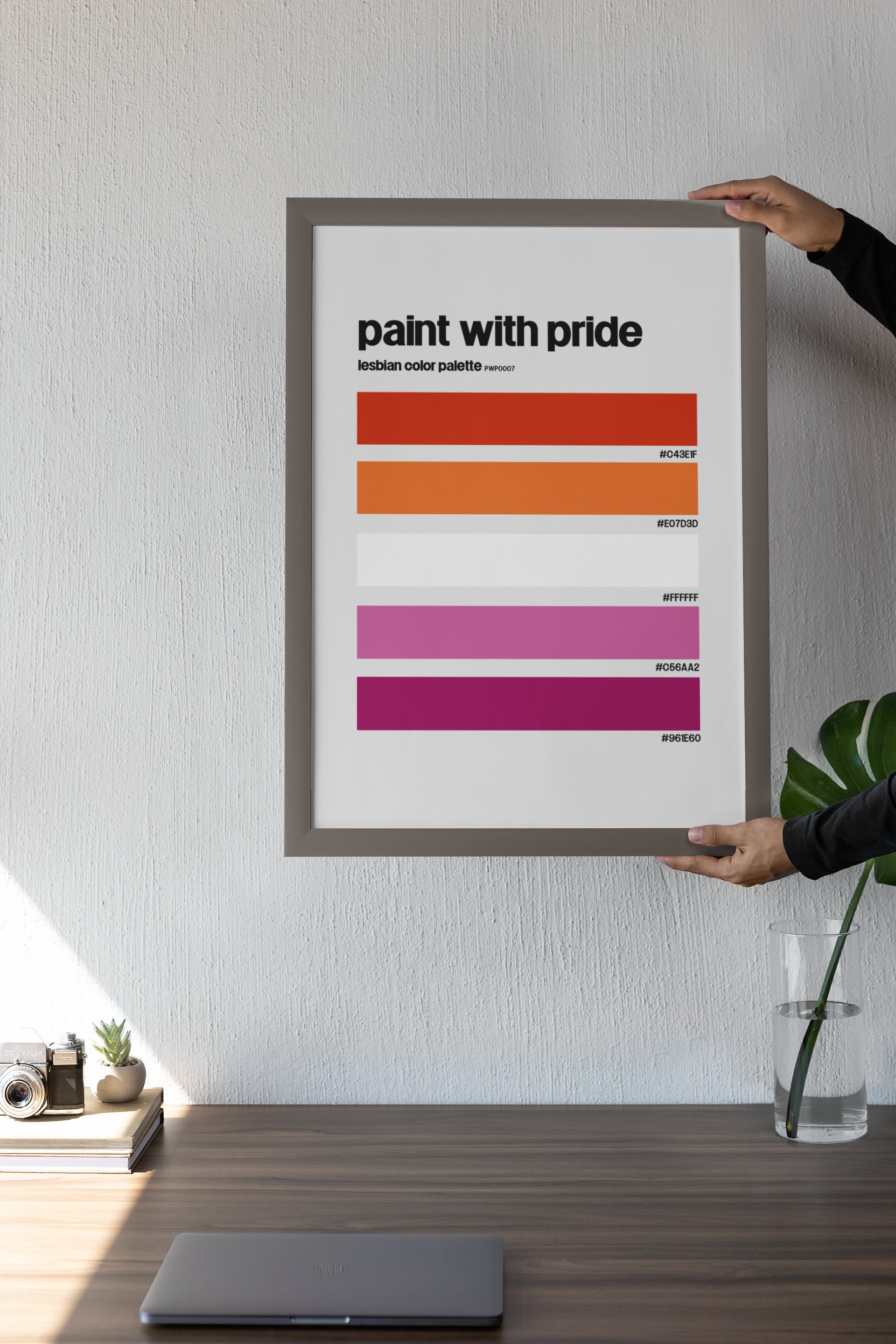 Lesbian Color Palette Digital Art Paint With Pride - Etsy