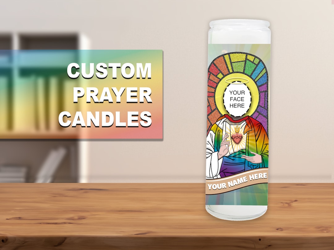 Custom Prayer Candle - Etsy