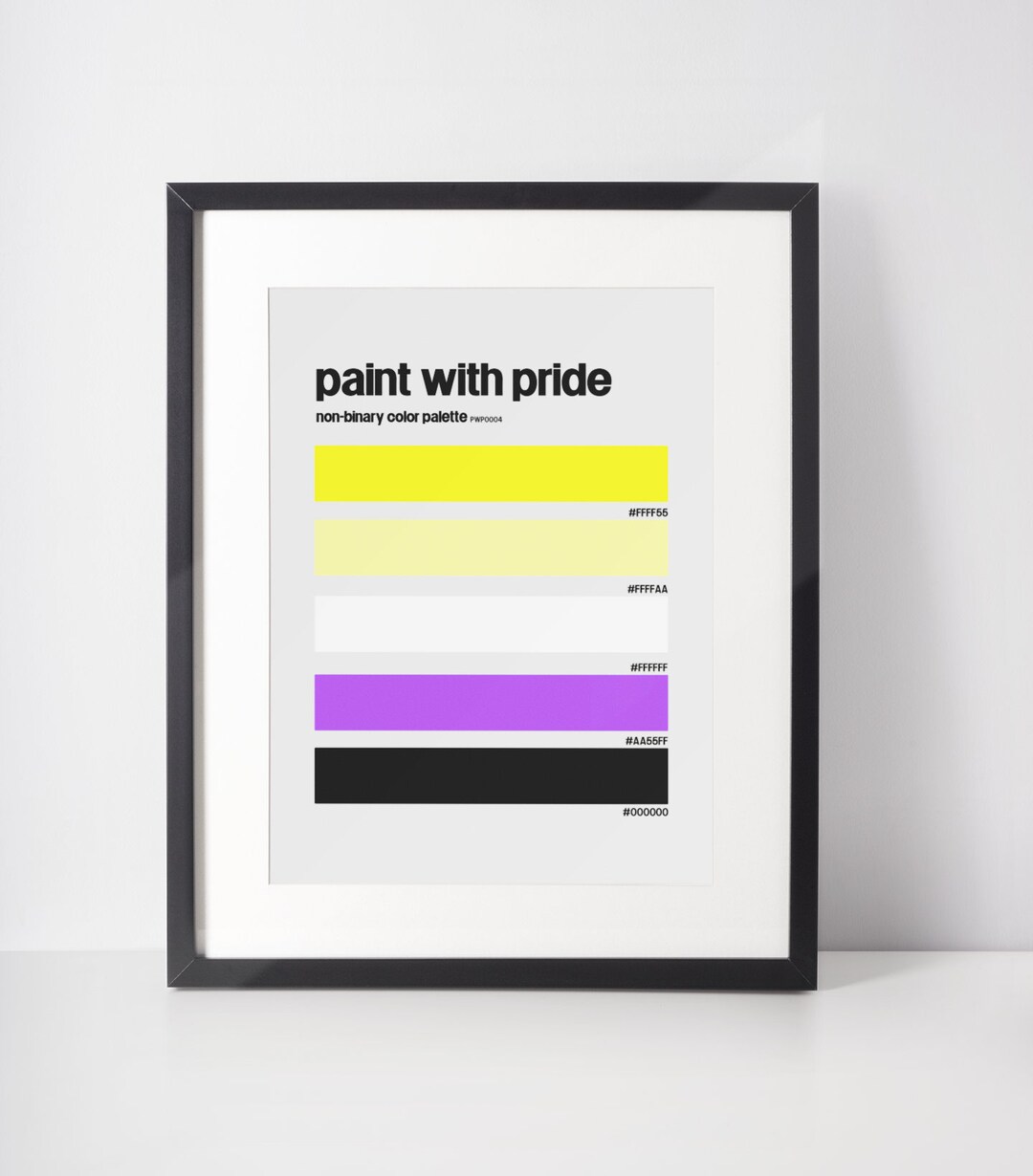 Non-binary Color Palette Digital Art Paint With Pride - Etsy