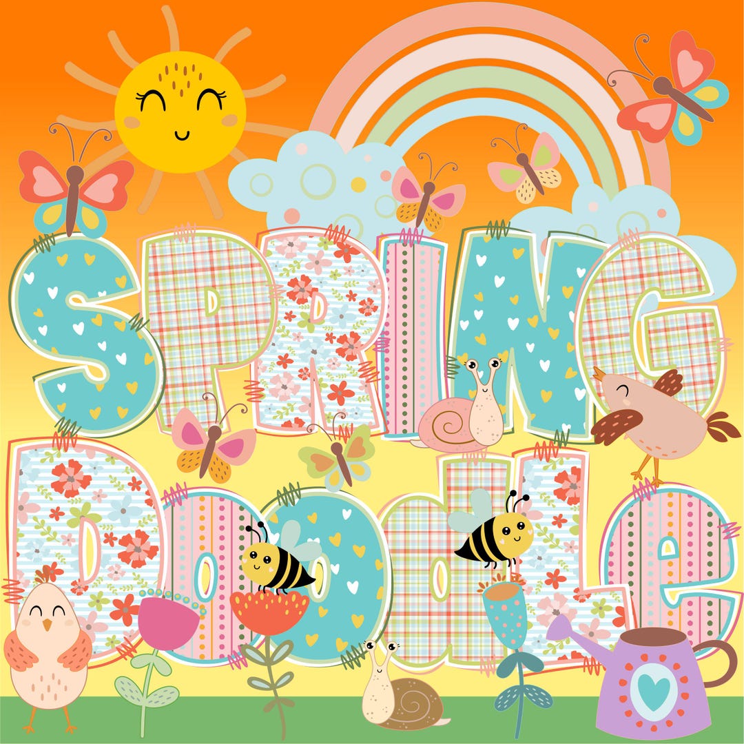 Spring Alphabet Bundle PNG, 4 Complete Sets, Spring Letters , PNG ...