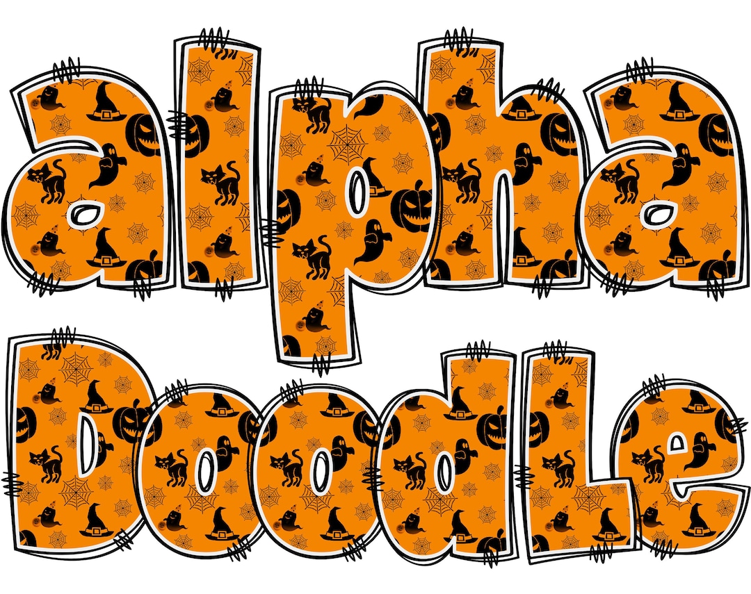 Halloween Alphabet PNG, Halloween Letters, PNG Letters, Halloween Alpha ...