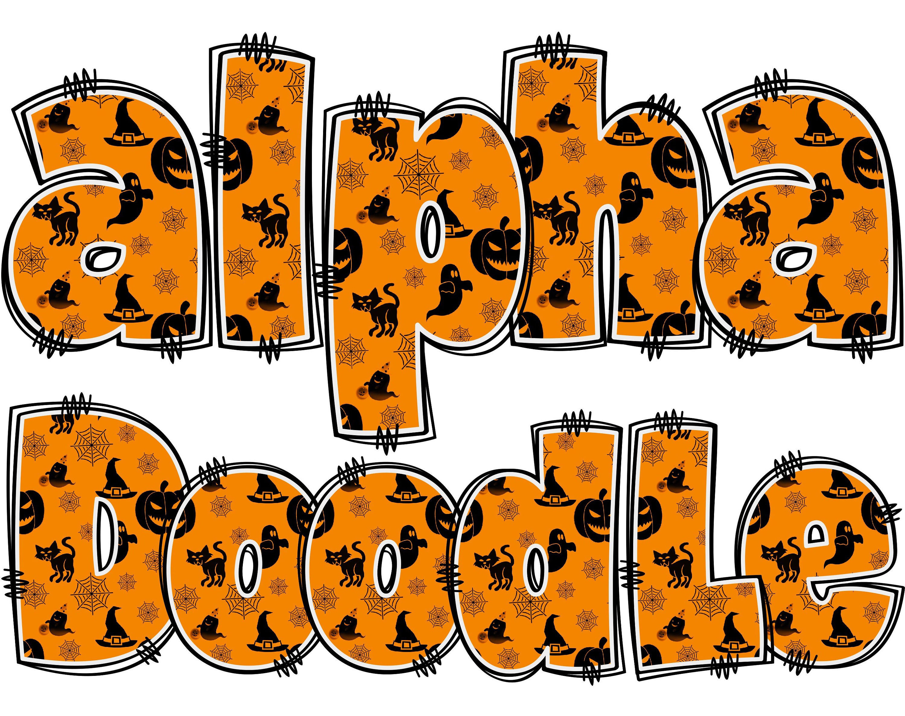 Halloween Alphabet PNG, Halloween Letters, PNG Letters, Halloween Alpha ...