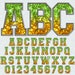 Faux Embroidery Sequin Alphabet Bundle PNG, Sequins Alphabet, Faux ...