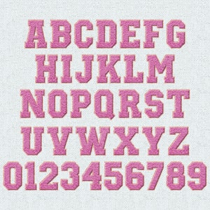Faux Chenille Alphabet Bundle PNG, Varsity Letters Patches, Pastel ...