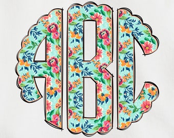 Spring Monogram PNG, Flower Monogram, Spring Floral Monogram, Alpha ...
