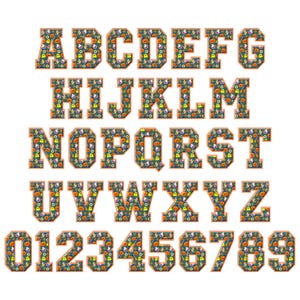 BUNDLE Halloween Alphabet PNG, 5 Sets Halloween Letters, PNG Halloween ...