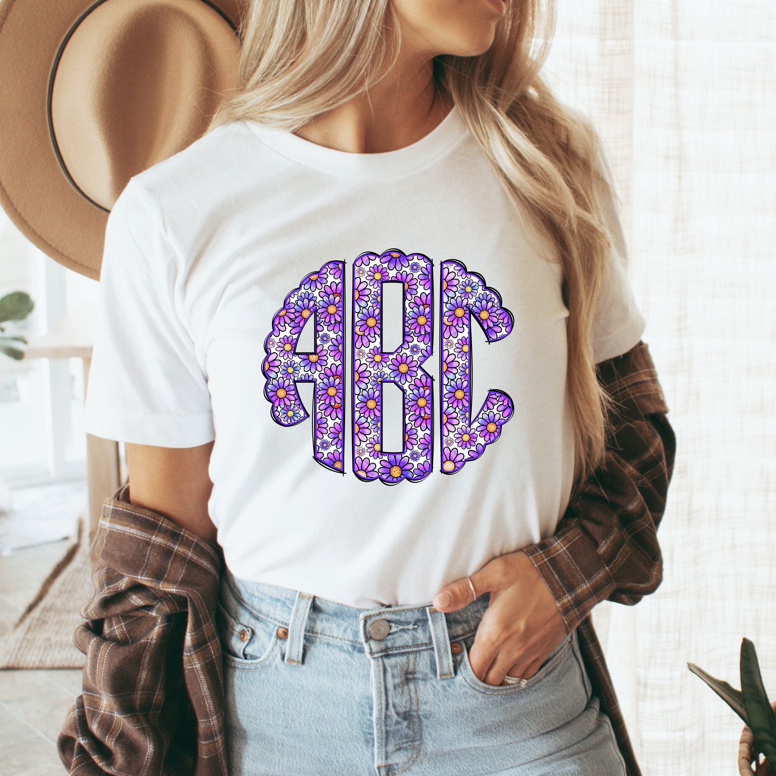 Spring Monogram PNG, Flower Monogram, Spring Floral Monogram, Alpha ...