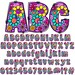 BUNDLE Spring Alphabet PNG, Groovy Floral Doodle, PNG Letters, Retro ...