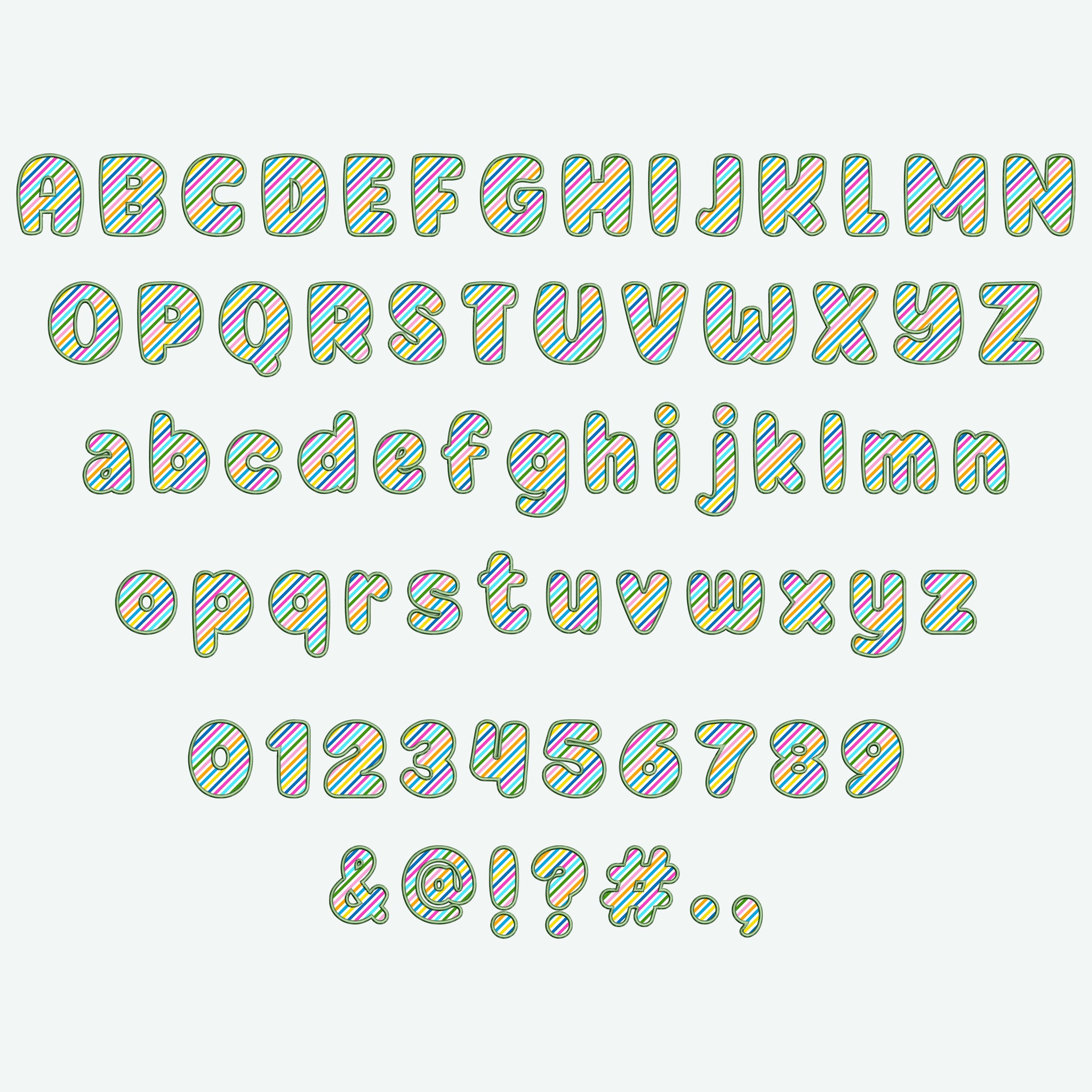 Spring Faux Embroidery Alphabet Bundle PNG, Flowers Alphabet, Summer ...