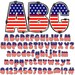 BUNDLE Patriotic Alphabet PNG, 4th of July, Independence Day, Alpha ...