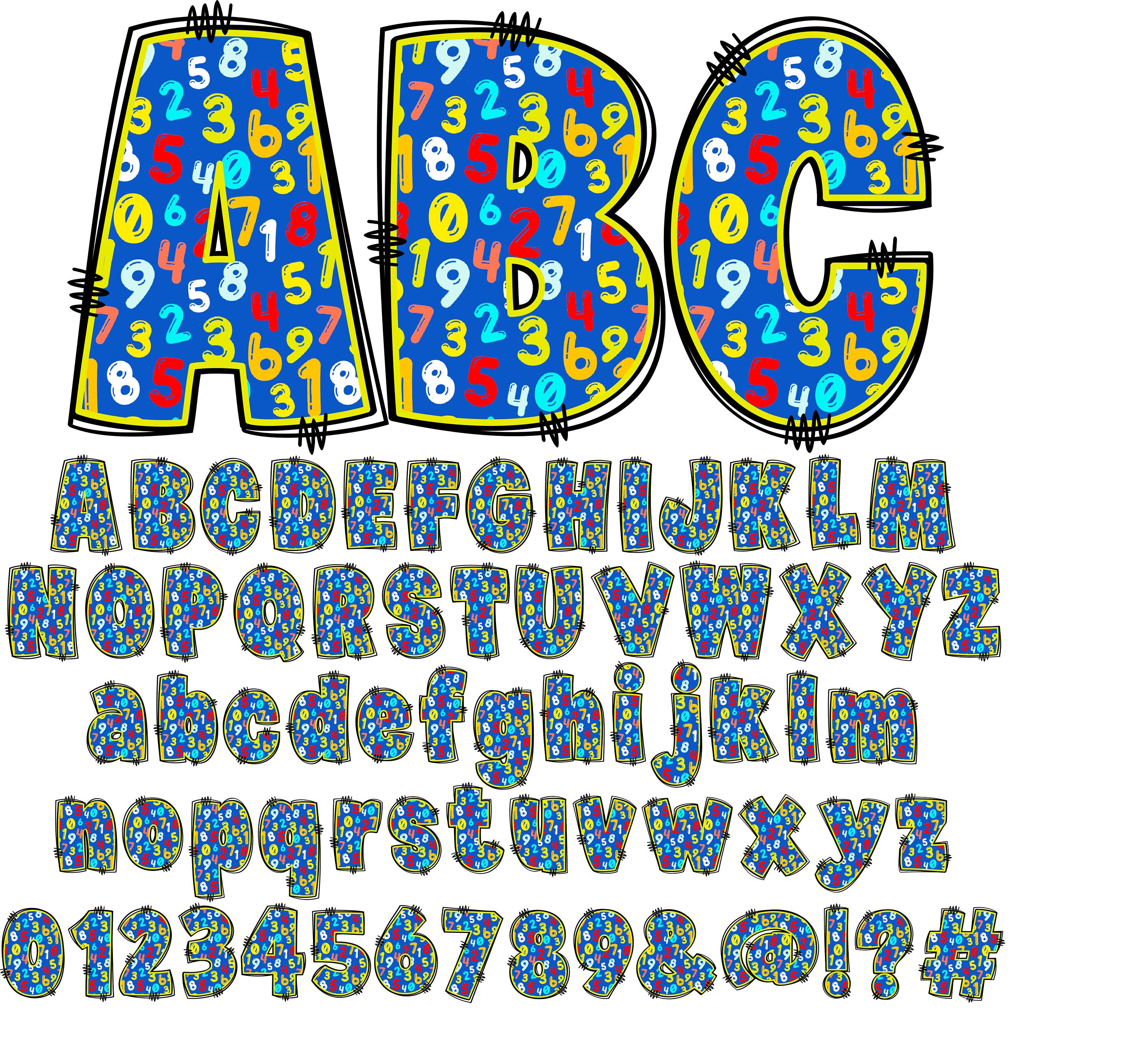 Back to School Alphabet PNG, School Letters, PNG Letters, School Alpha ...