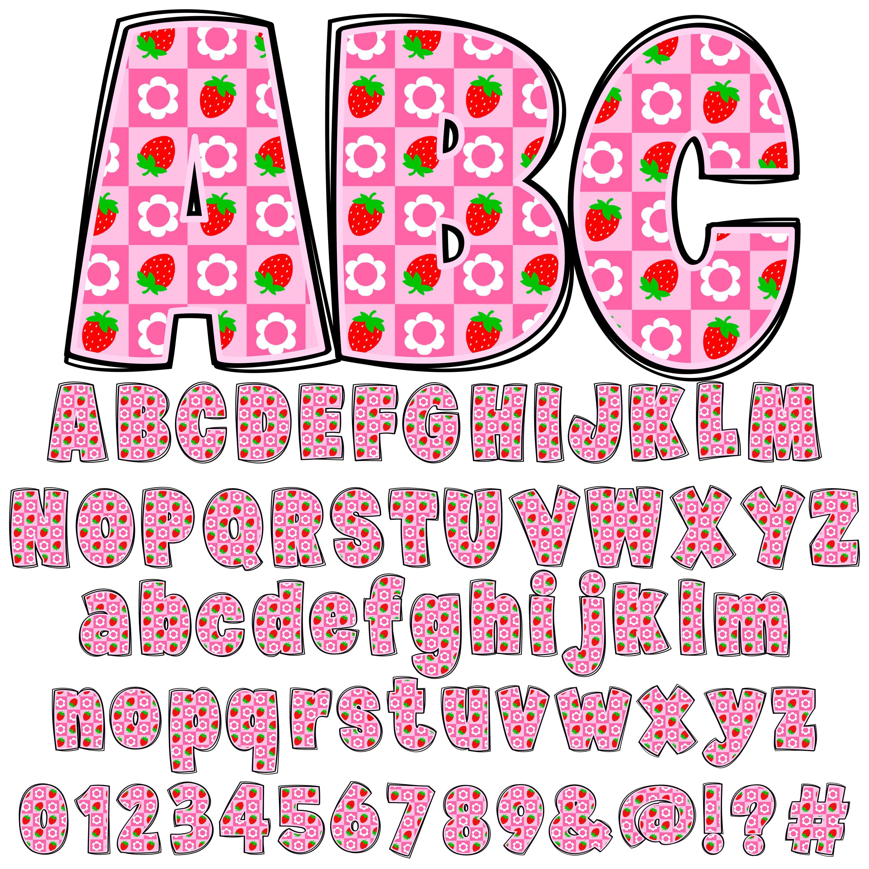 Summer Alphabet Bundle PNG, Summer Letters, PNG Letters, Summer ...