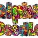 BUNDLE Spring Alphabet PNG, Groovy Floral Doodle, PNG Letters, Retro ...