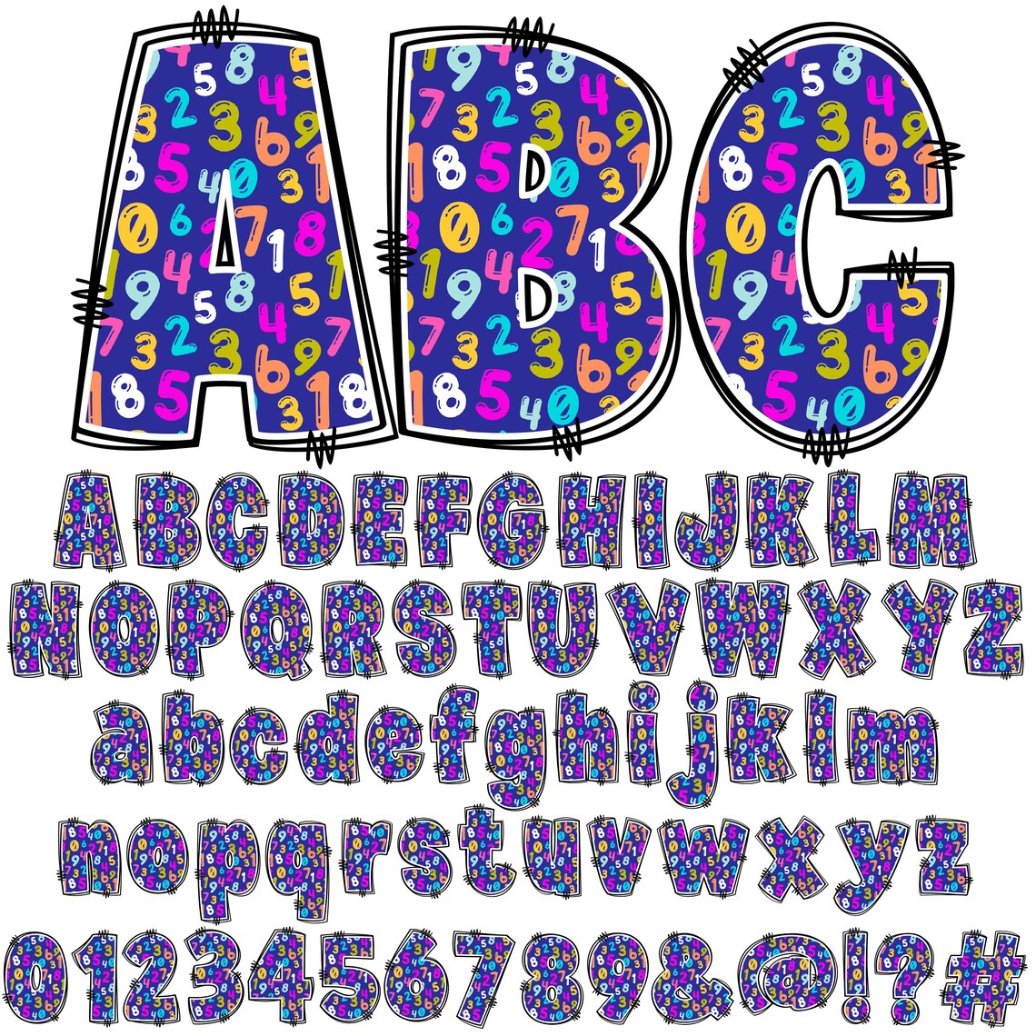 BUNDLE Back to School Alphabet PNG School Letters PNG - Etsy